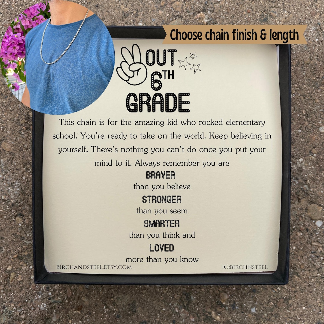 Peace Out 6th Grade Graduation Gift, Elementary School Graduation or ...