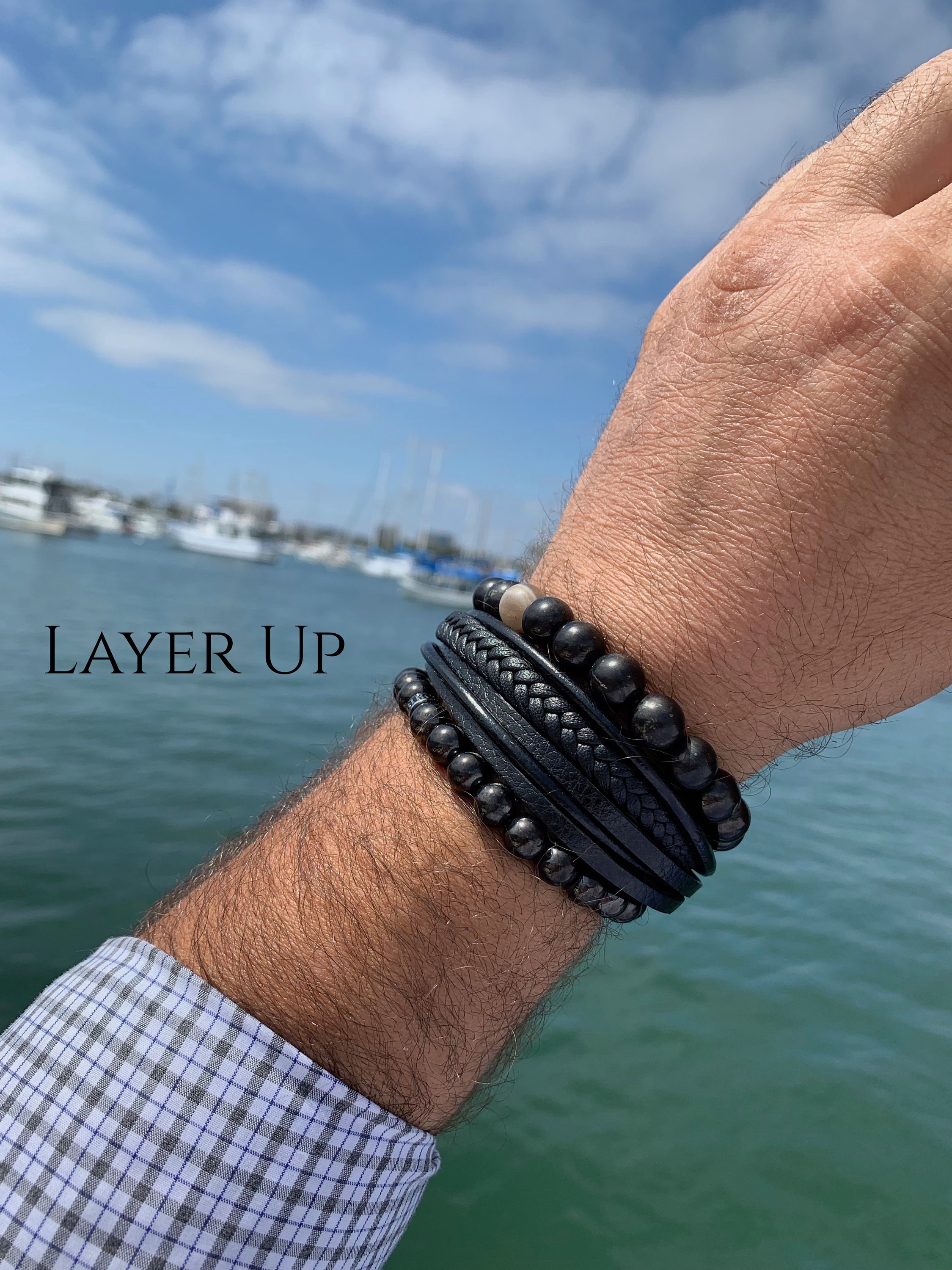 EMF Protection Bracelet Shungite Bracelet Stress and Anxiety - Etsy