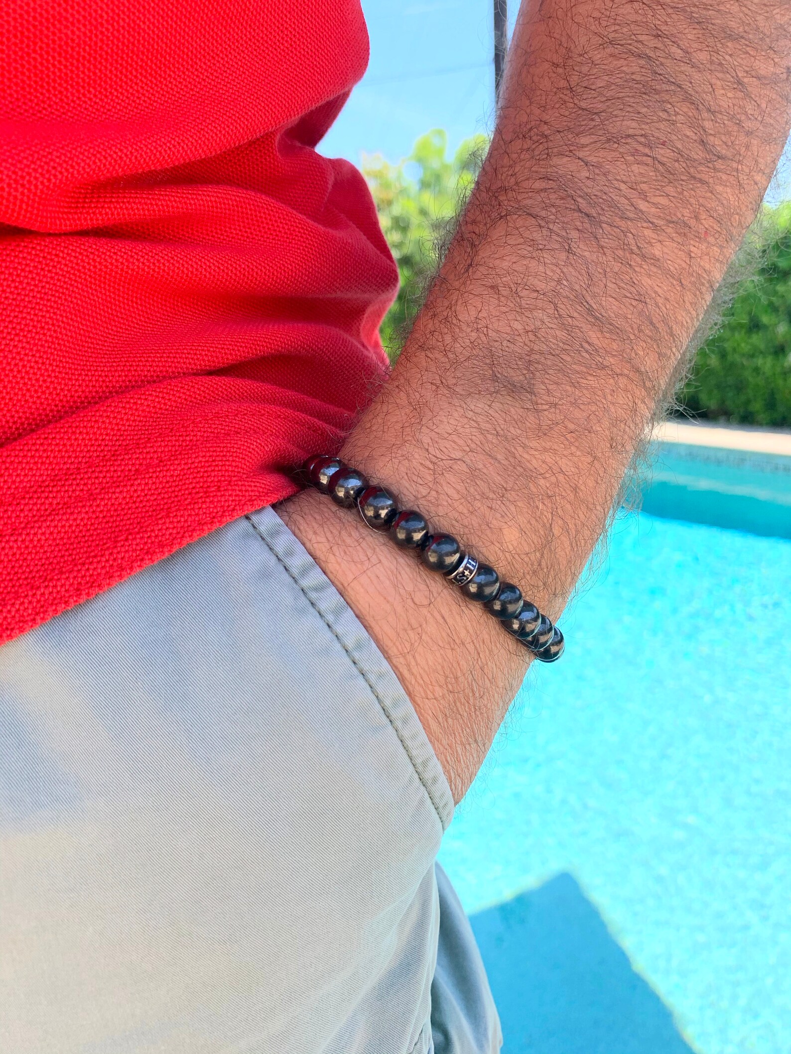 EMF Protection Bracelet Shungite Bracelet Stress and Anxiety - Etsy