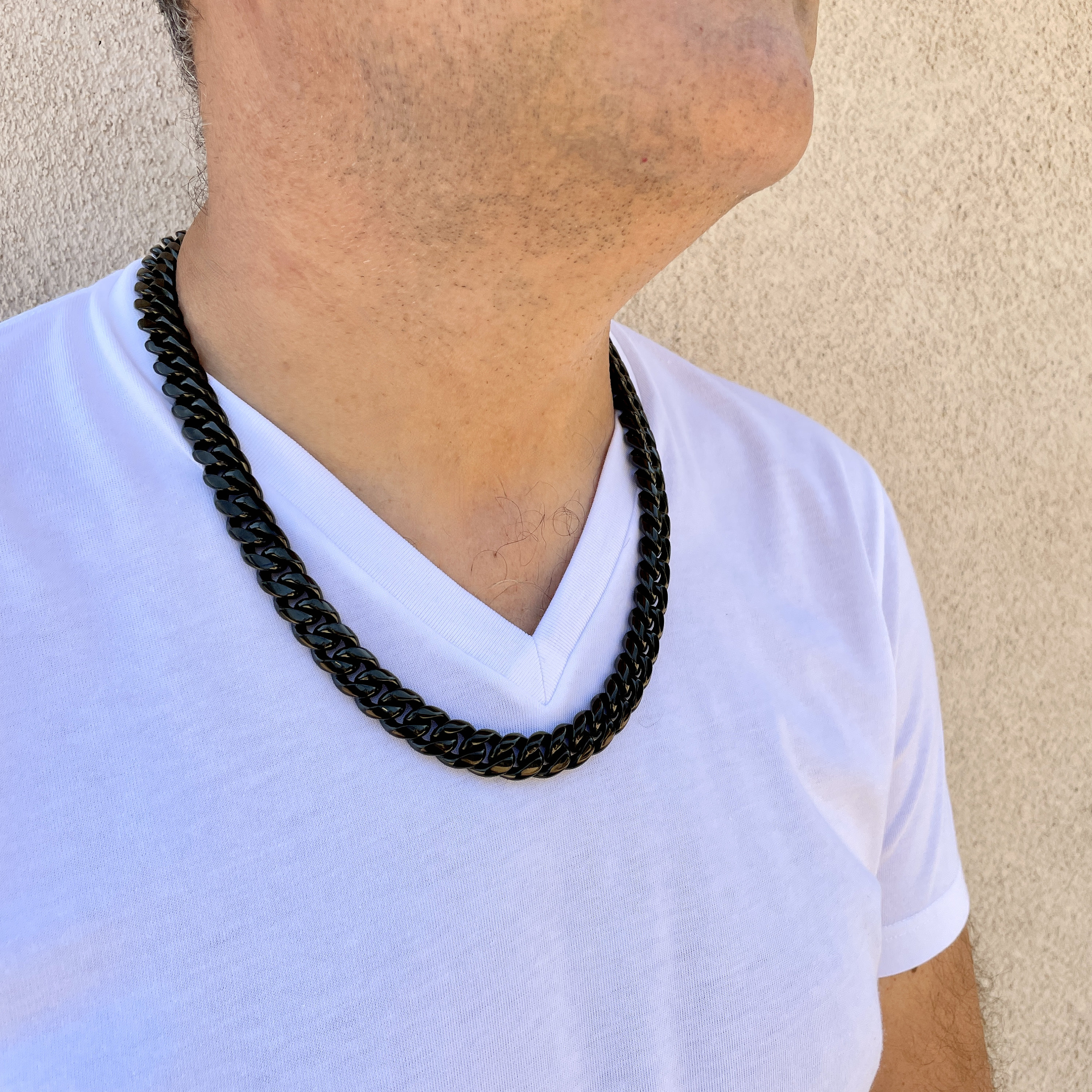 Men's 14mm Stainless Steel Miami Cuban Link Chain 14mm | Etsy