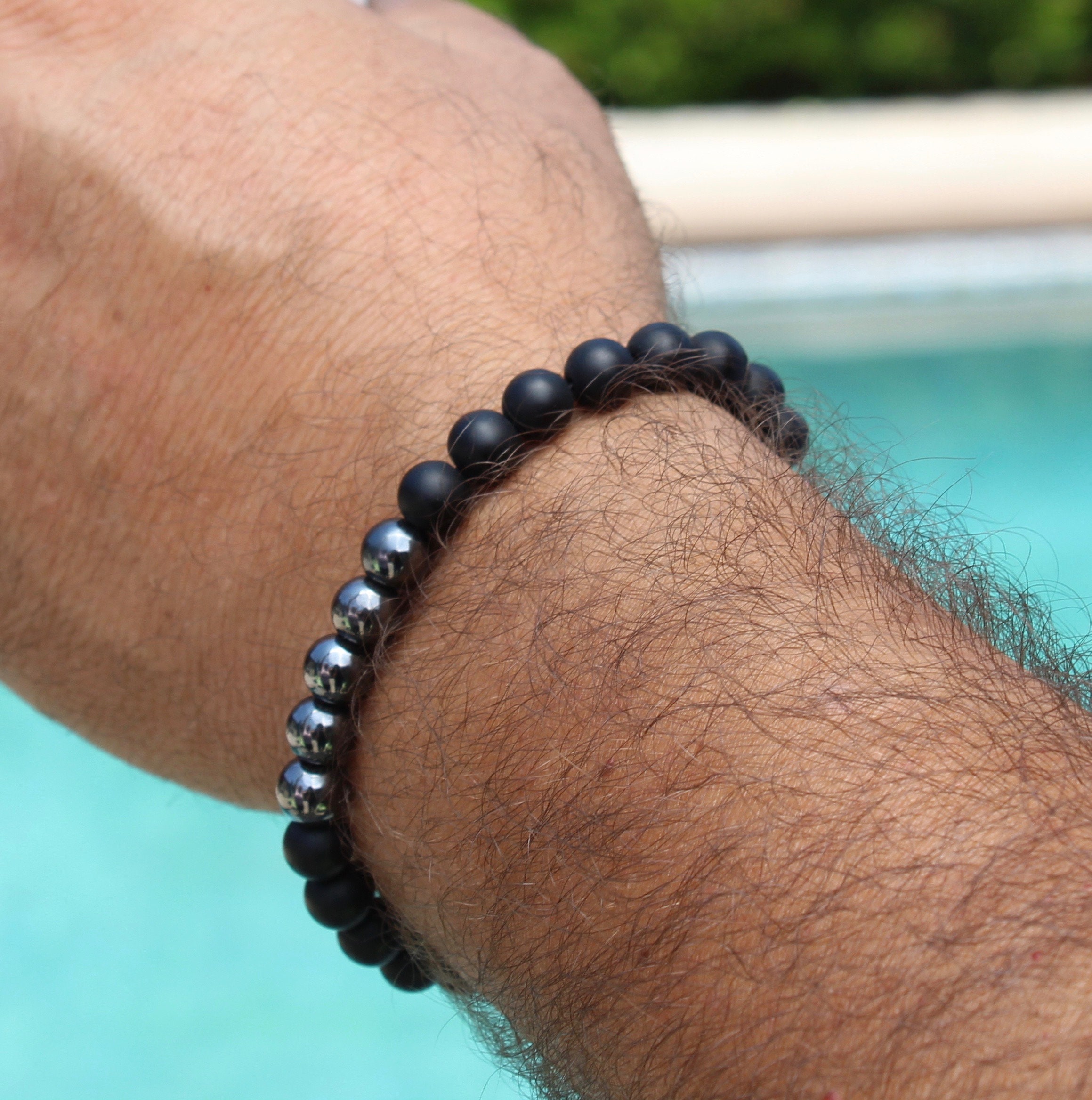 Adjustable Hematite Bracelet for Protection Grounding Courage - Etsy