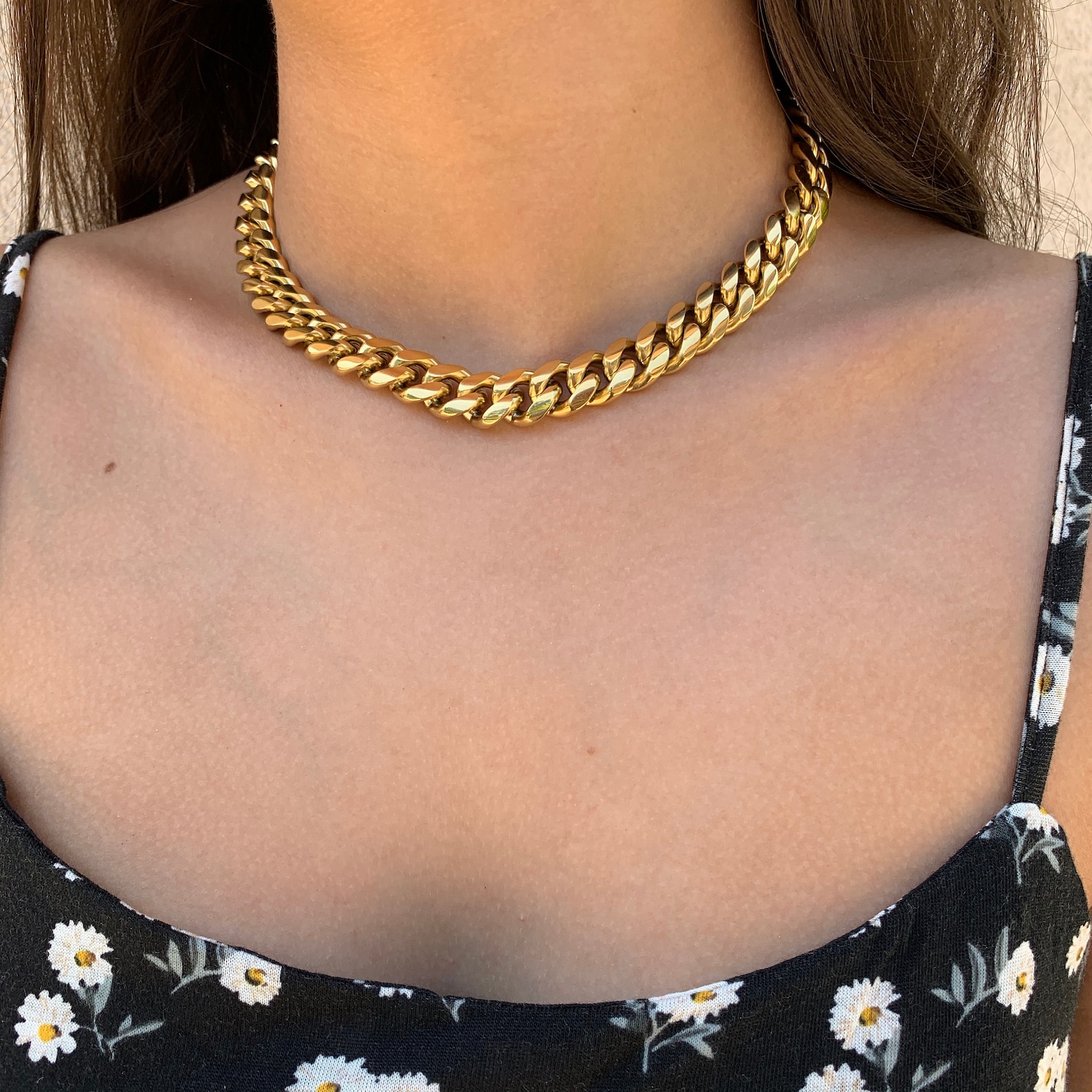 Gold Chain Choker Women Thick Heavy Solid 316L Stainless - Etsy