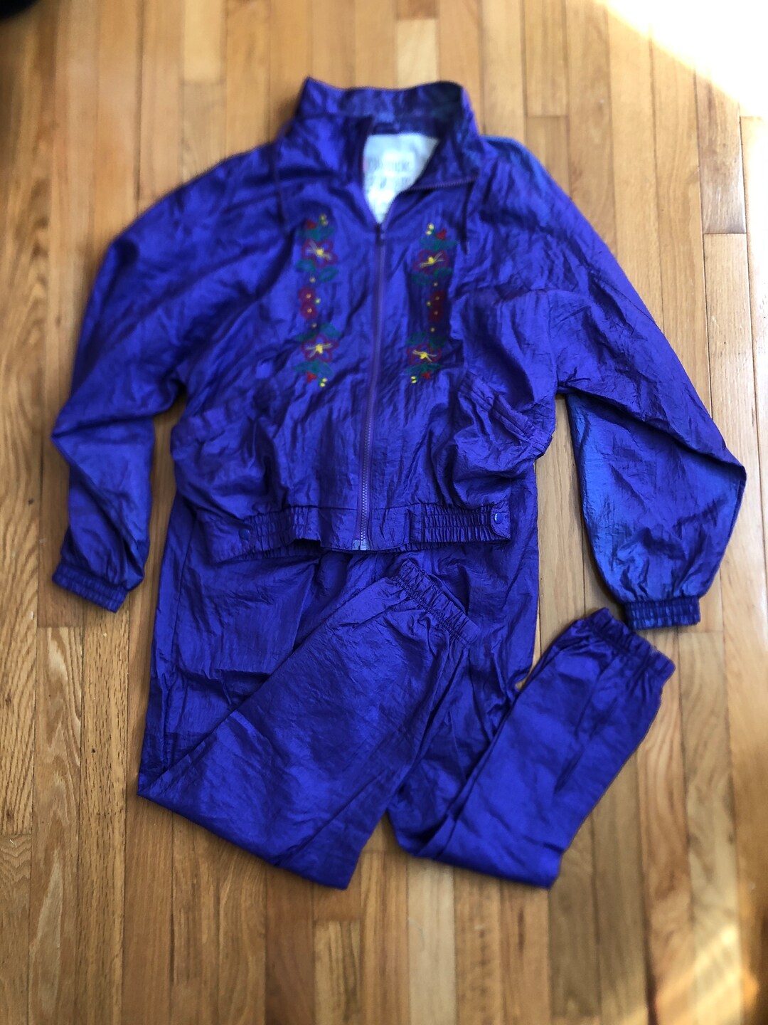 Vintage Purple Swishy Suit olympic Exposure - Etsy