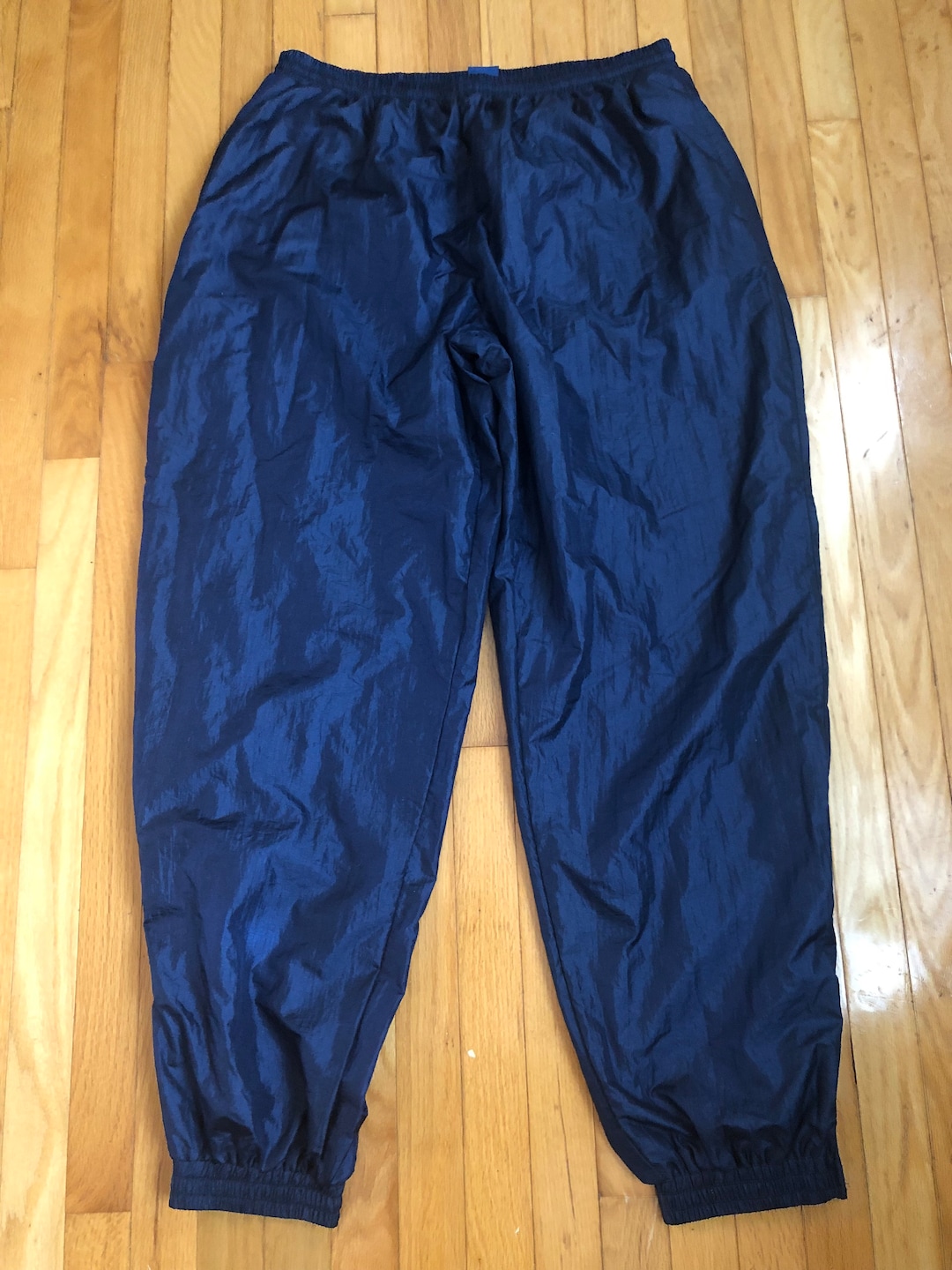 Navy Swishy Jogger Pants by “first Run” - Etsy