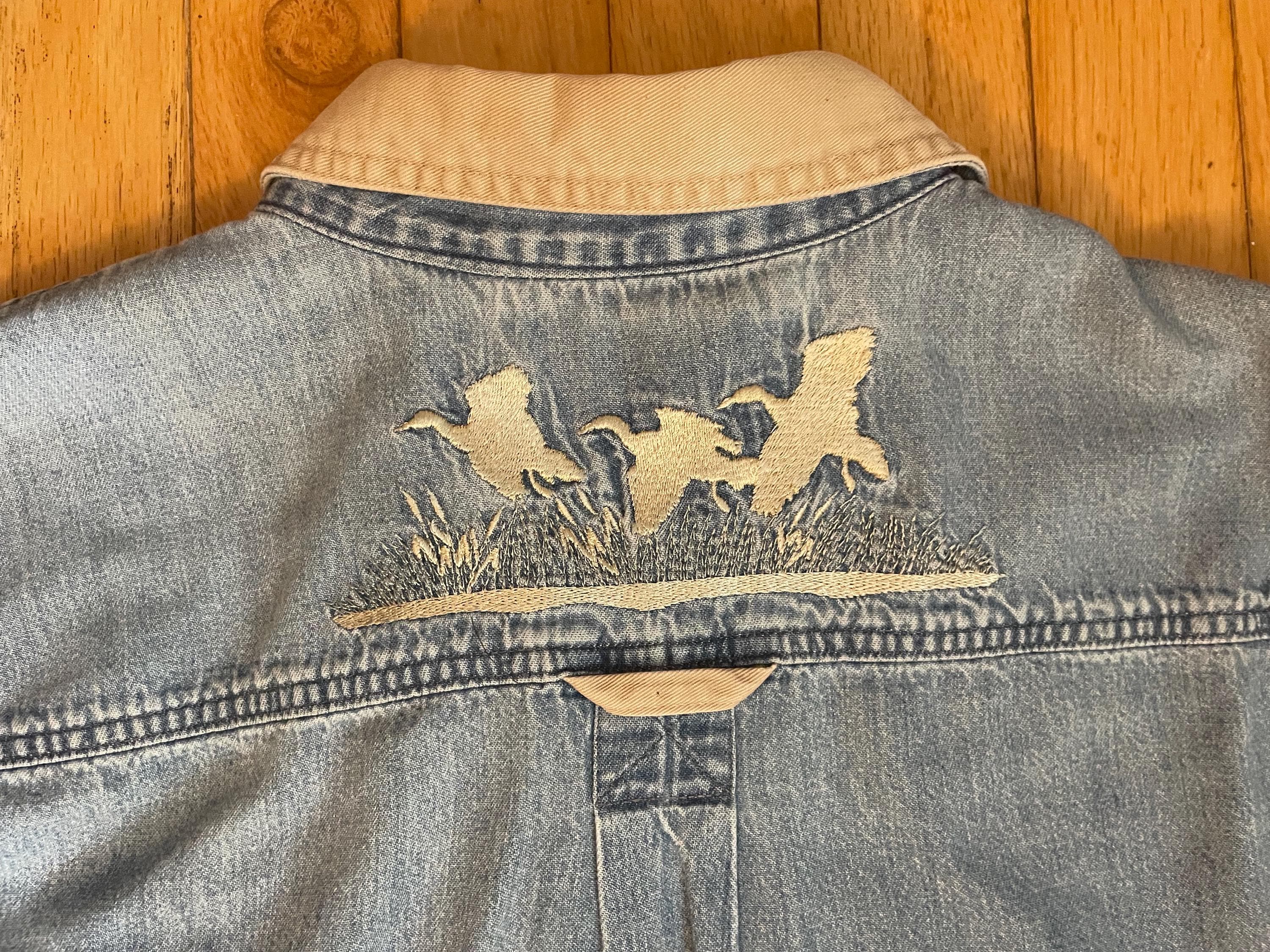 Vintage Denim Duck Scene Button-down Shirt by "canadian Outdoors" - Etsy