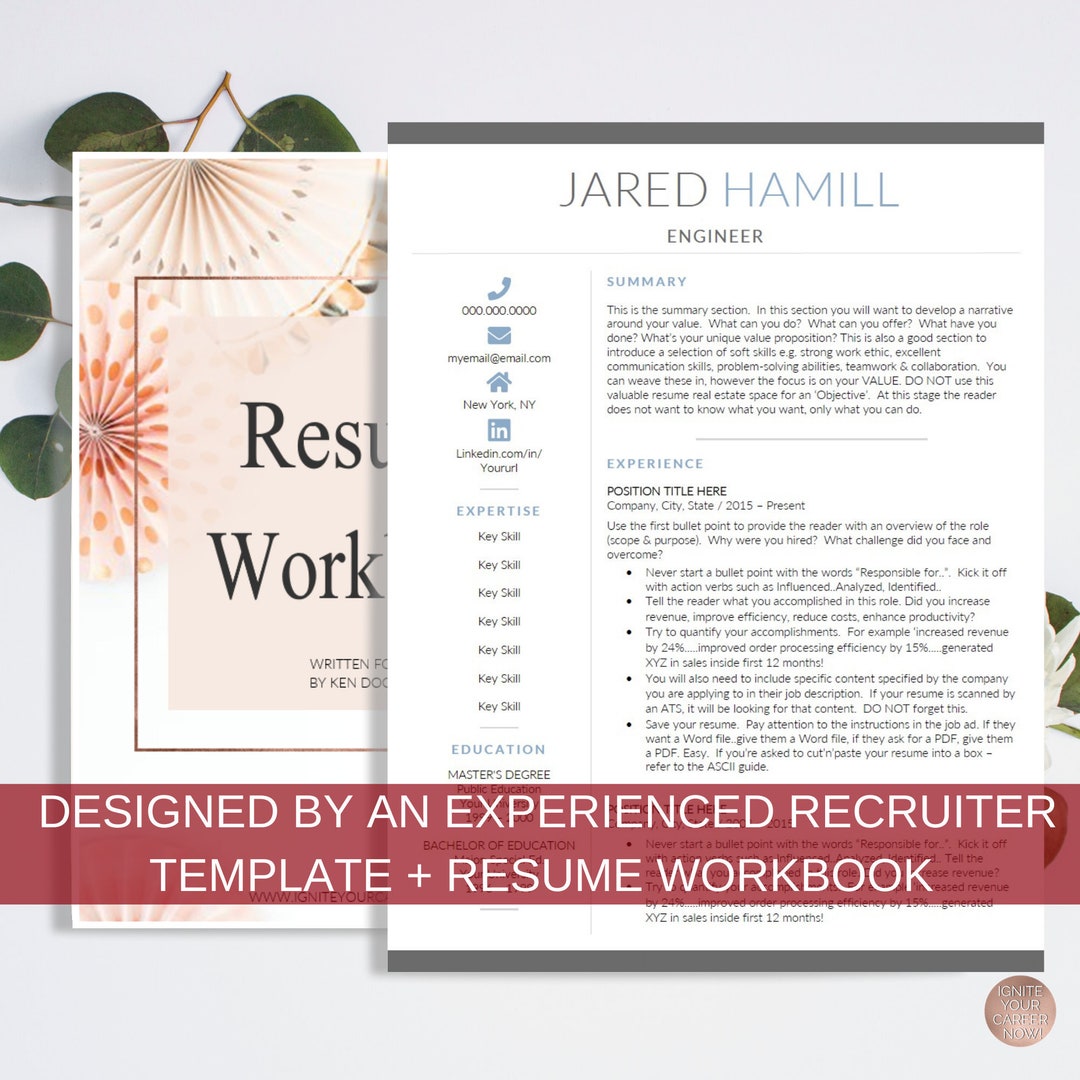 Resume Template Modern, IT CV Template, Software Engineer Resume ...
