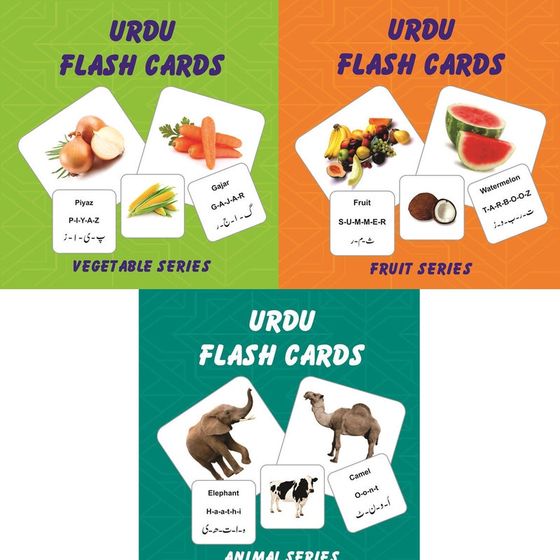 Animal Flash Cards - Etsy