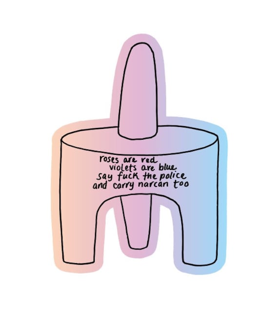 Holographic Narcan Sticker - Etsy