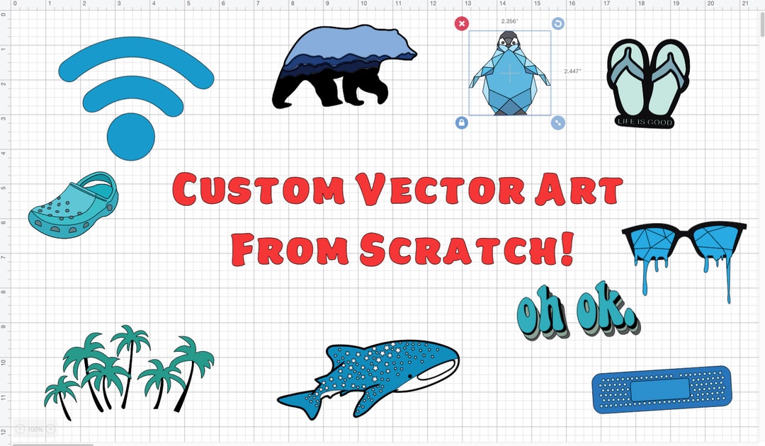 Custom Hi-quality Vector Graphic Arts for Print and Cut From Scratch ...