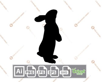 Standing Bunny Png - Etsy