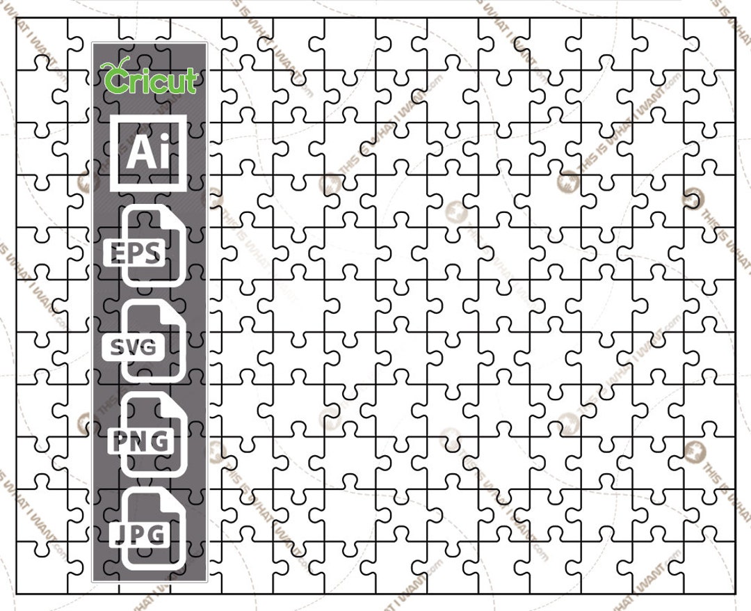 165 Piece Jigsaw Puzzle for Custom DIY Creation - Vector Hi-quality- Ai ...