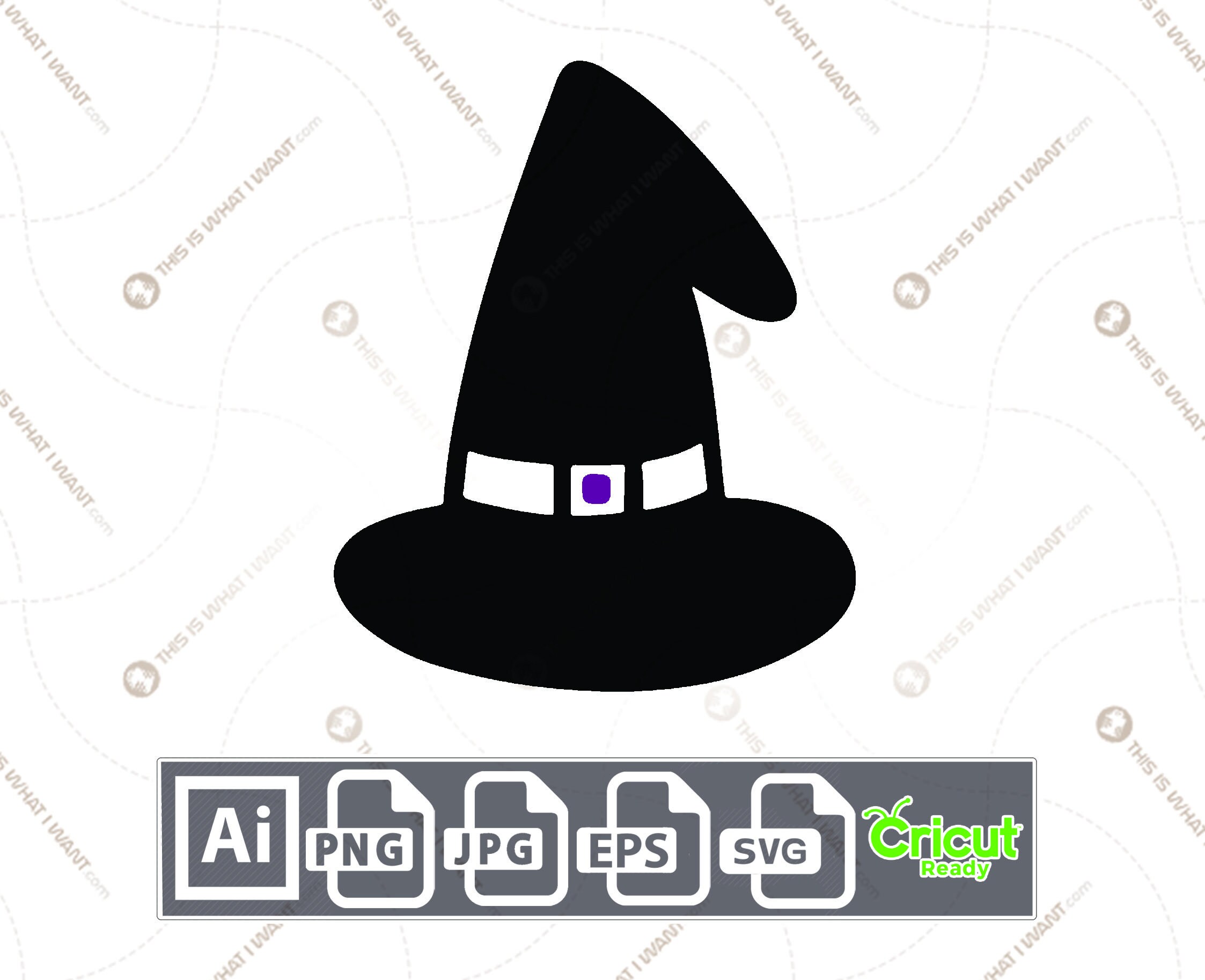 Witch Hat Clip Art Black And White