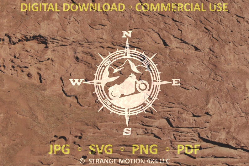 Motorcycle Clipart Compass SVG Bike PNG Cut File for Cricut - Etsy