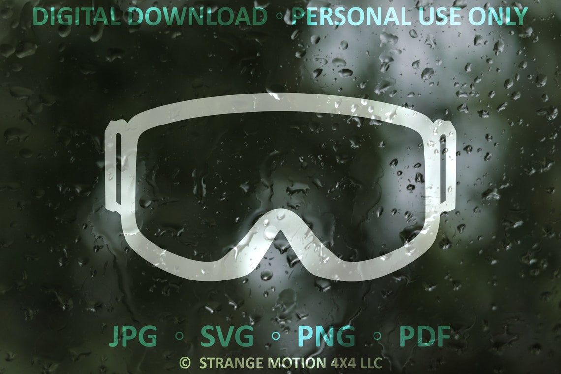 SVG File Mountain Goggles Adventure SVG Cut Files for | Etsy