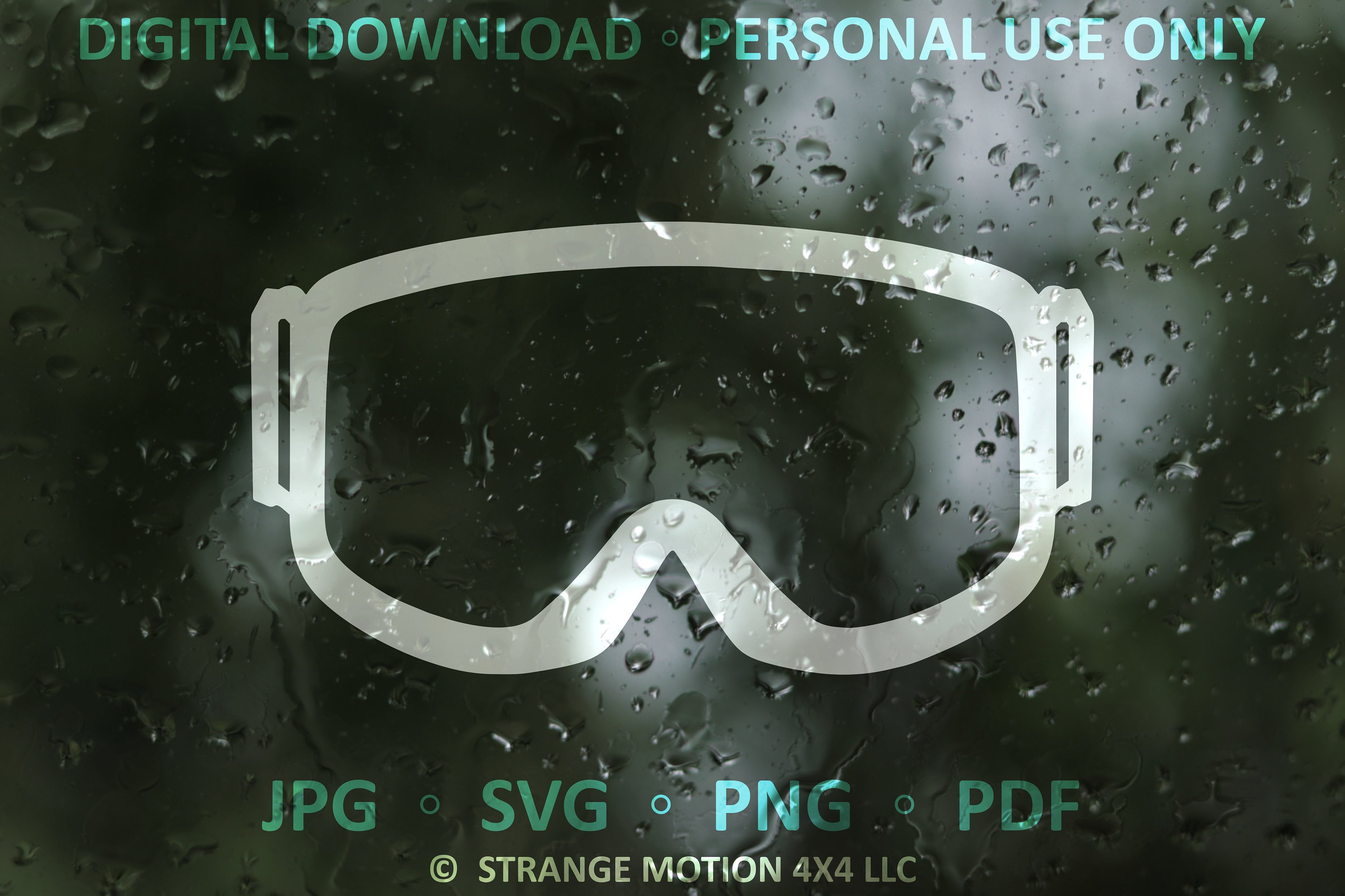 SVG File Mountain Goggles Adventure SVG Cut Files for | Etsy