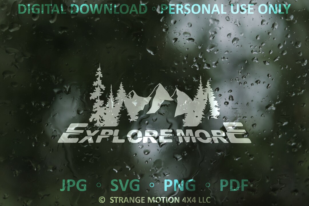 Mountain SVG, Explore More SVG, Outdoor Clipart, Camping SVG, Cut Files ...