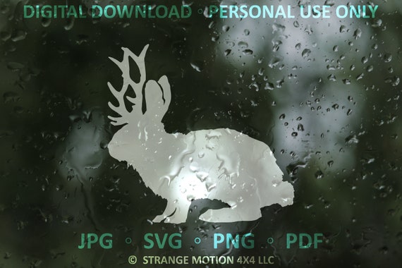 Jackalope SVG File Funny Clipart Rabbit Design SVG Bunny | Etsy
