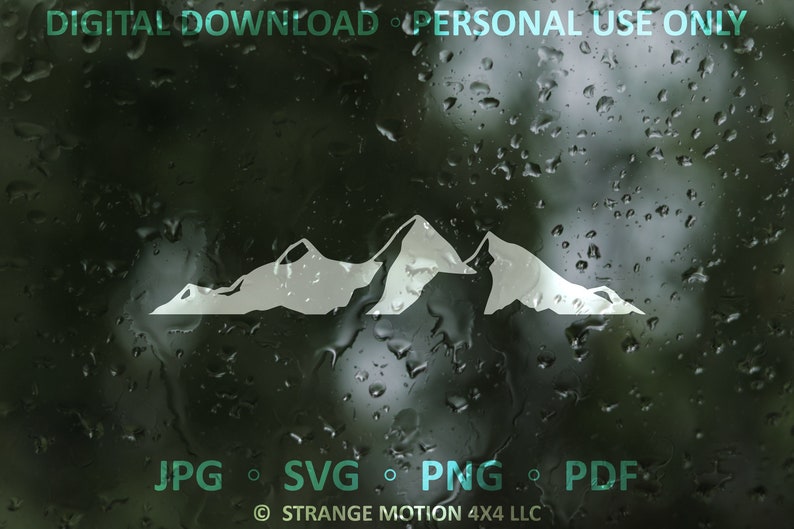 Mountain SVG Mountain Vector Mountain Range Outdoor - Etsy