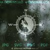 PNW Mountain SVG File, Pacific Northwest Compass, PNW, Laser File ...