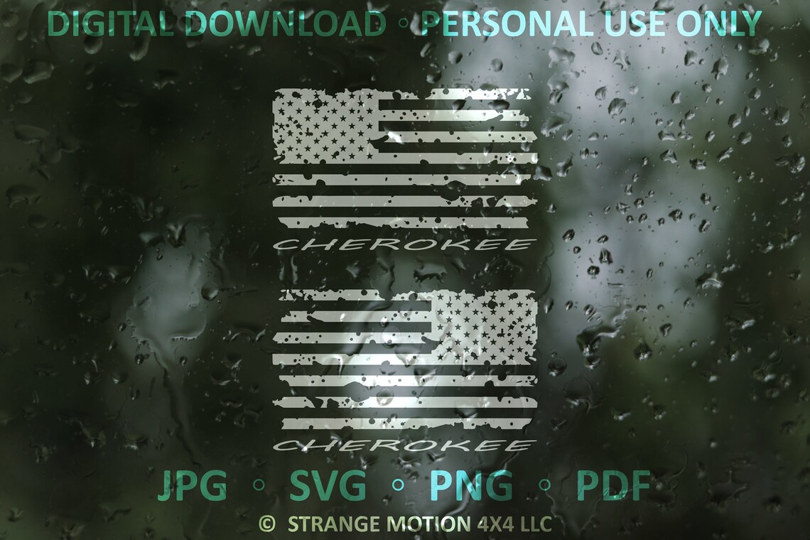 Distressed American Flag SVG File, Cherokee, Laser File, Laser Cut File ...