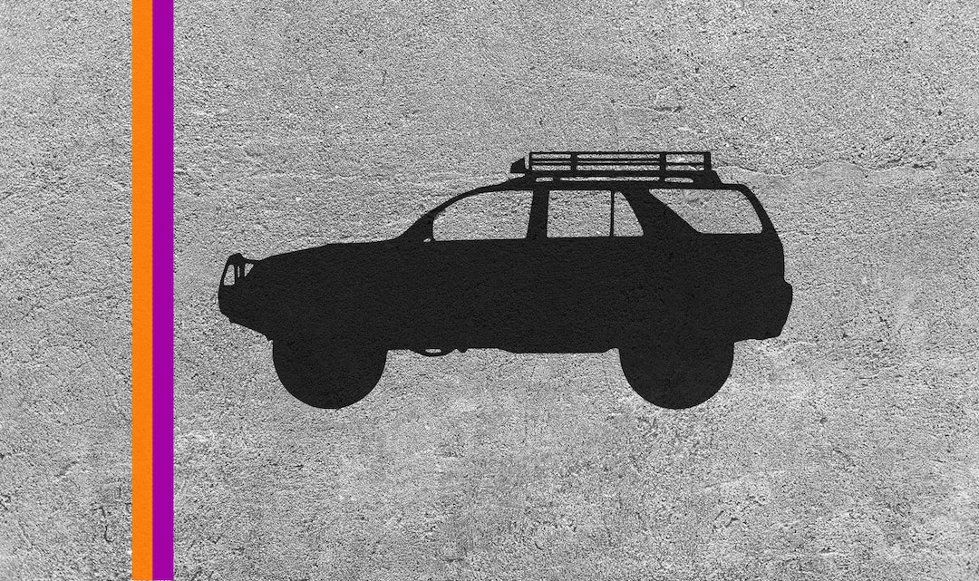 Mountain SVG File for Toyota 4runner, Laser File, Laser Cut File, Svg ...