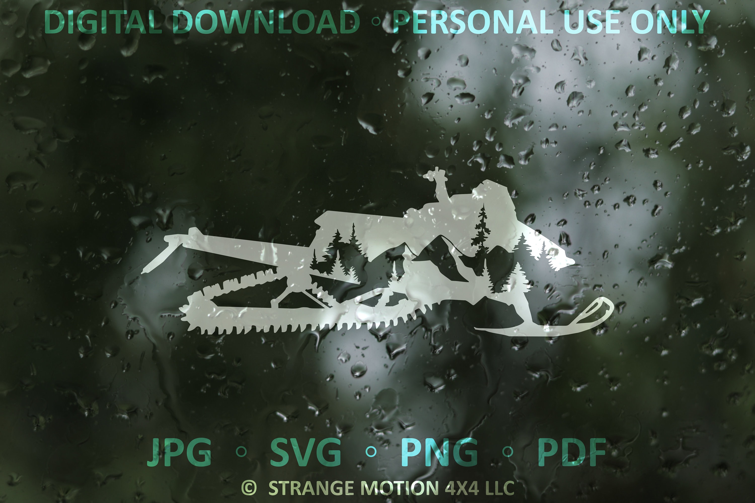 SVG File, Mountain Snowmobile, Adventure, Laser File, Laser Cut File ...