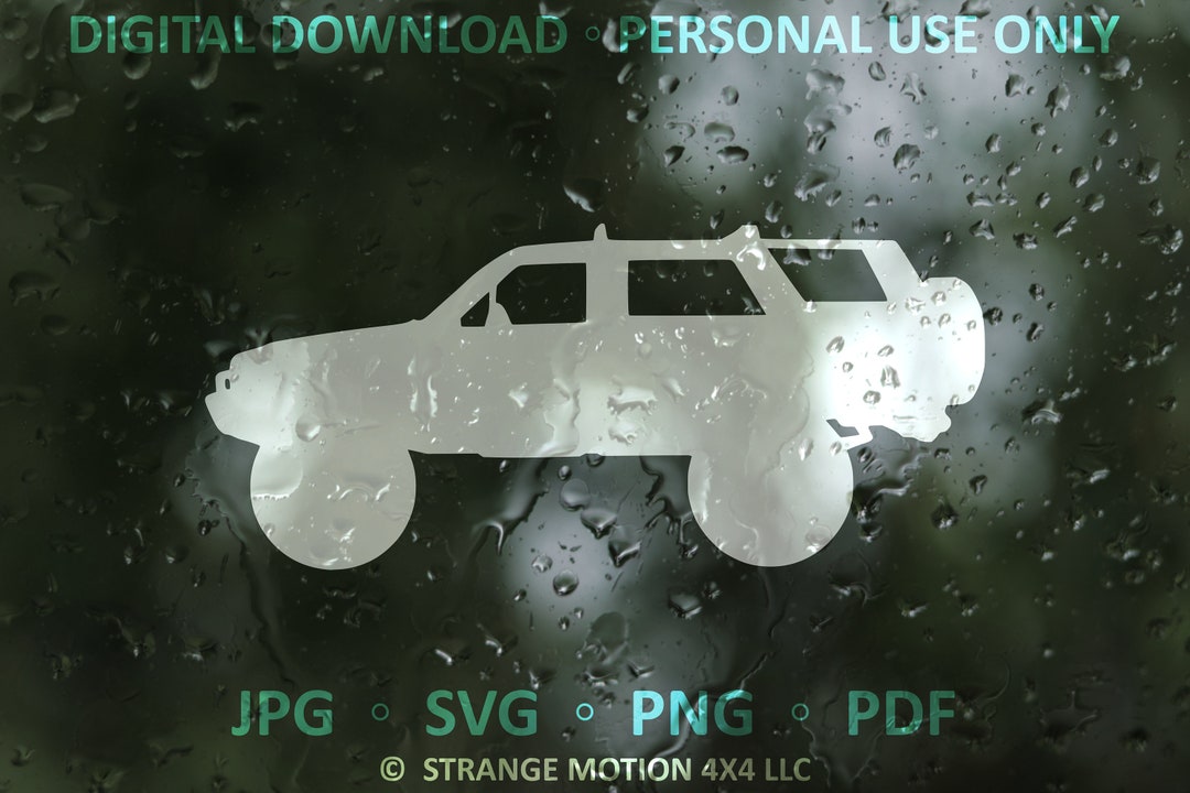 SVG for Toyota 4runner, Laser File, Laser Cut File, Svg, Laser Svg File ...