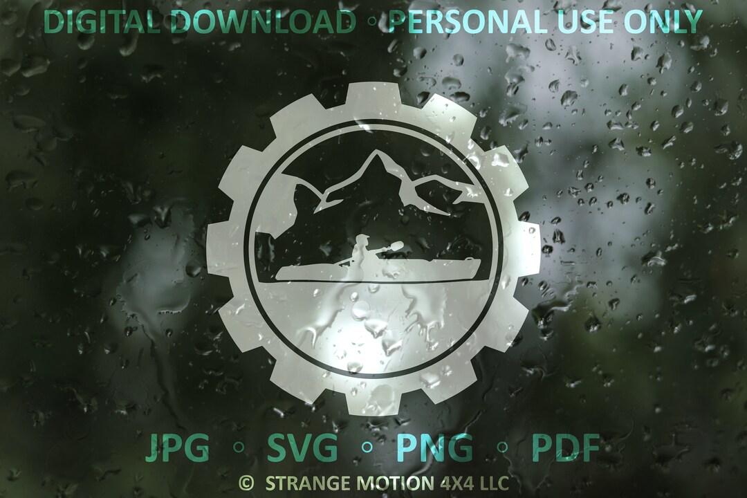 Kayak SVG File, Mountain SVG, Laser File, Laser Cut File, Svg, Outdoor ...
