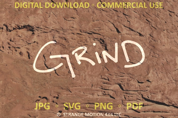 Grind Text SVG Cut Files for Cricut and Silhouette Work SVG - Etsy Finland