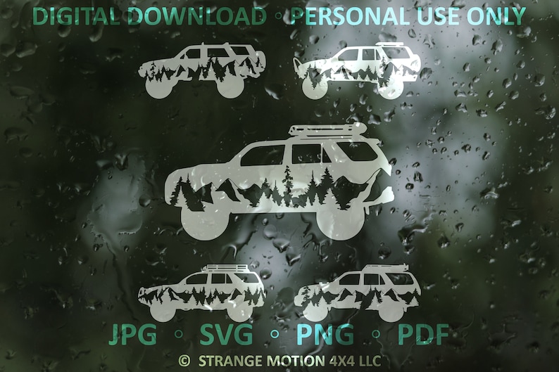 Mountain SVG Bundle for 4runner, Cut Files for Silhouette and Cricut ...