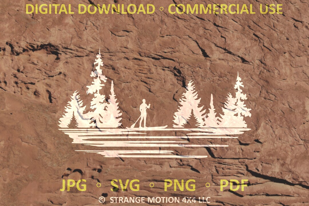 Tabla de remo SVG SUP Clipart Árboles SVG tabla de sup - Etsy España