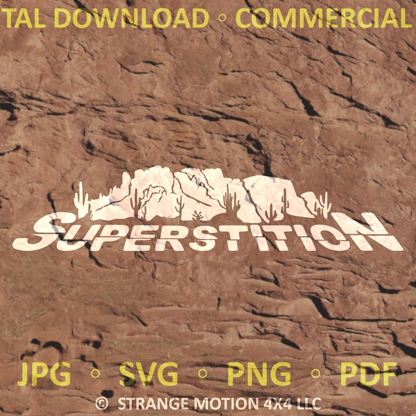 Superstition Mountain Svg - Etsy