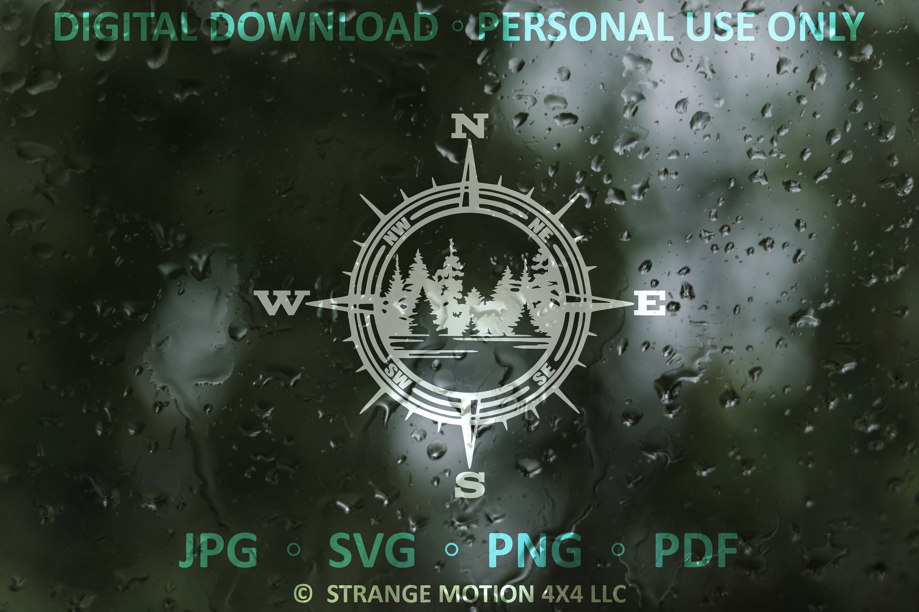 Lake Compass SVG File, Colorado Svg, Mountain Svg, Lake Svg, Car Svg ...