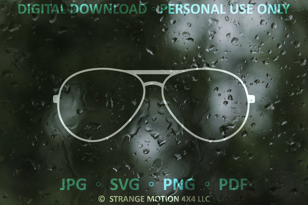 Aviators SVG, Sunglasses, Aviators Clipart, Glasses SVG Files, Laser ...
