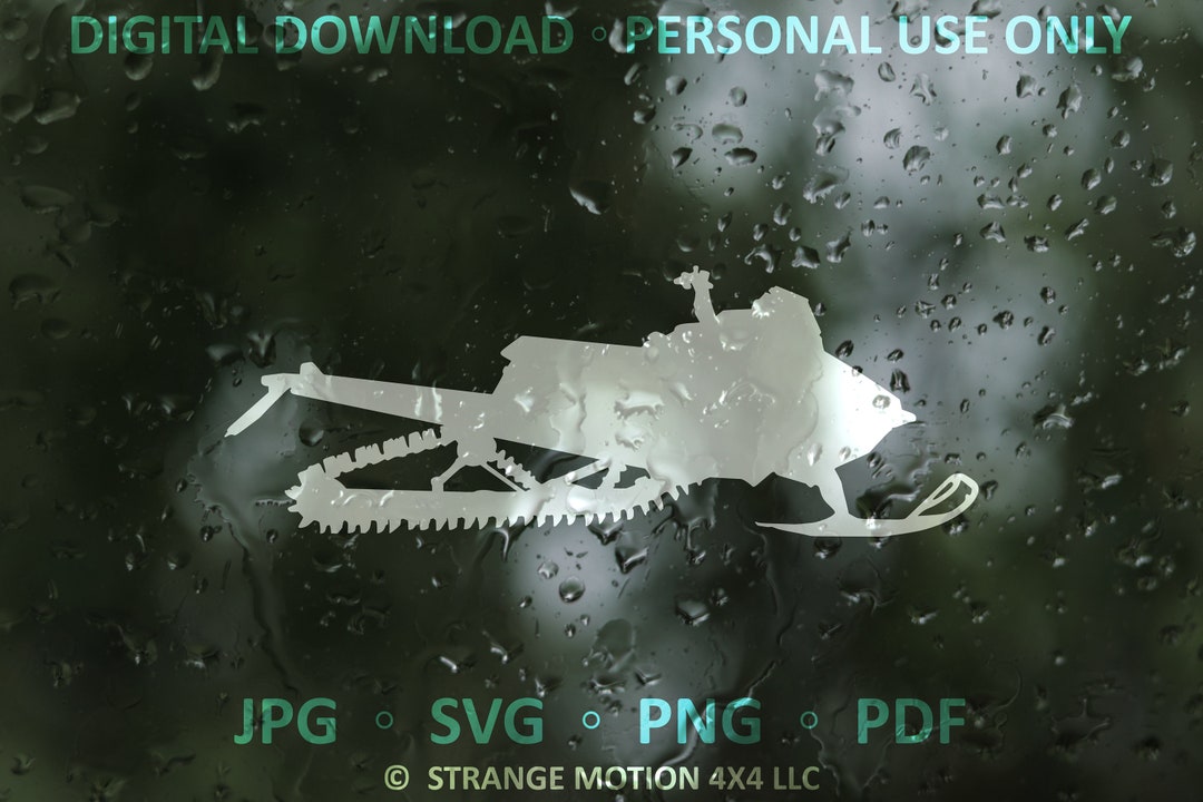 SVG File, Snowmobile Silhouette, Adventure, Laser File, Laser Cut File ...