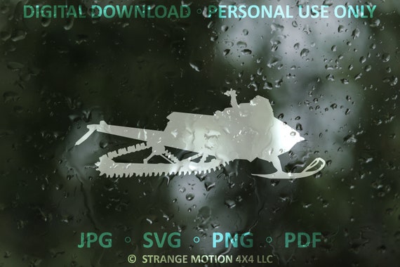SVG File Snowmobile Silhouette Adventure Cut Files for | Etsy