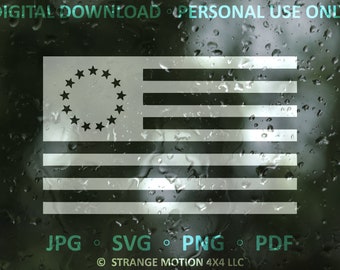 Betsy Ross Flag Stencil - Etsy