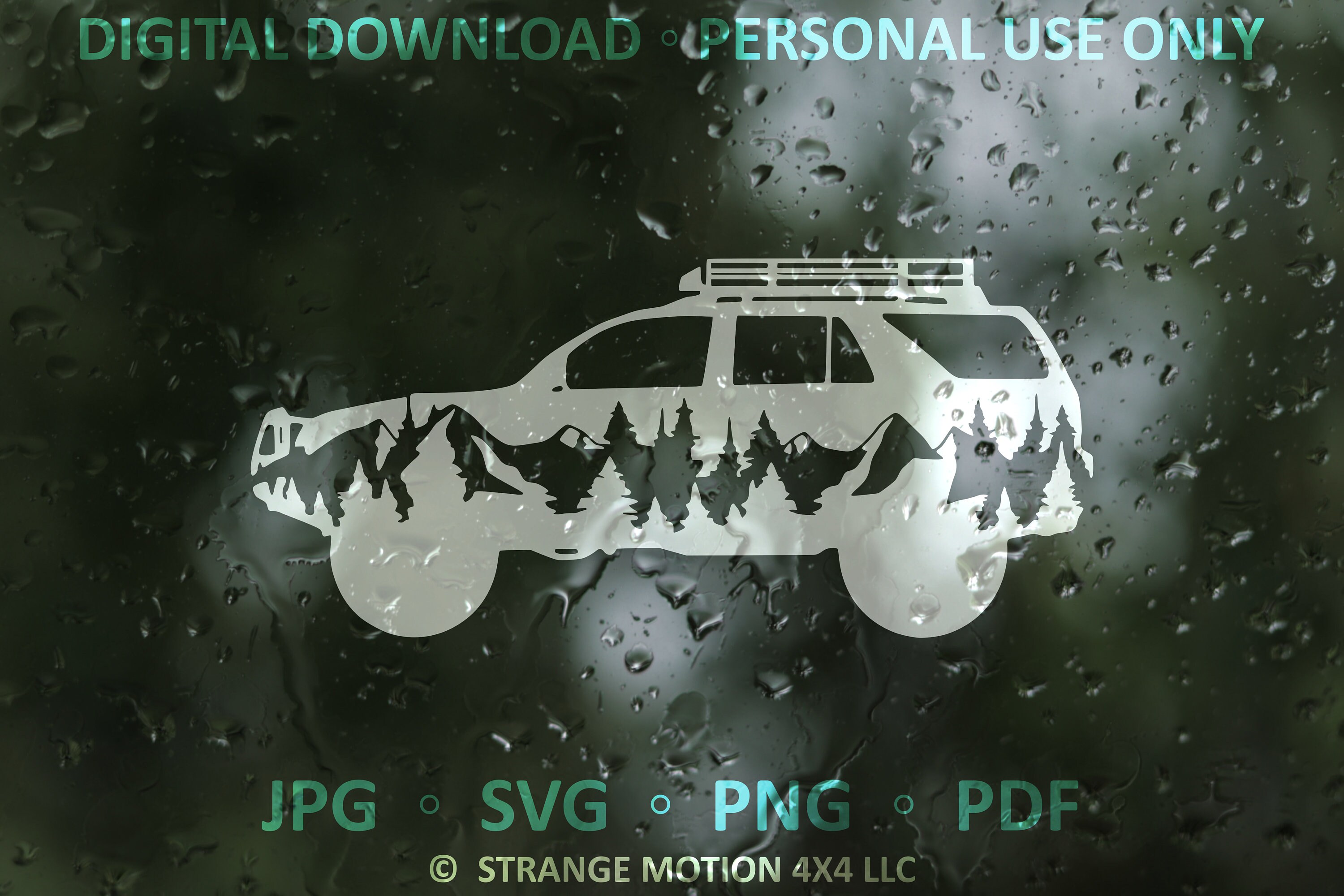 Mountain SVG for 4runner 3rd Gen Vector Clip Art Cut File | Etsy