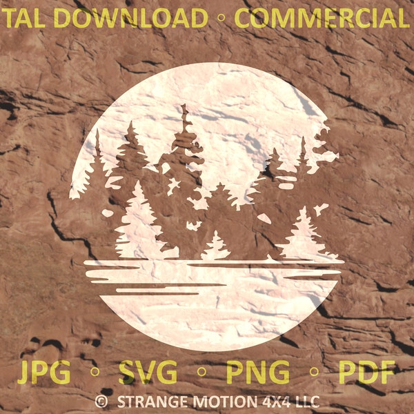 Lake Circle Svg - Etsy