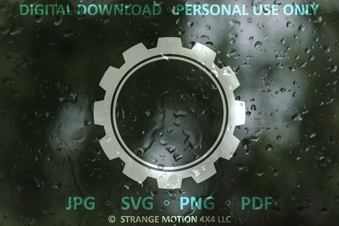 Gear SVG File, Cog, Laser File, Laser Cut File, Svg, Outdoor Laser Svg File, Steampunk SVG ...