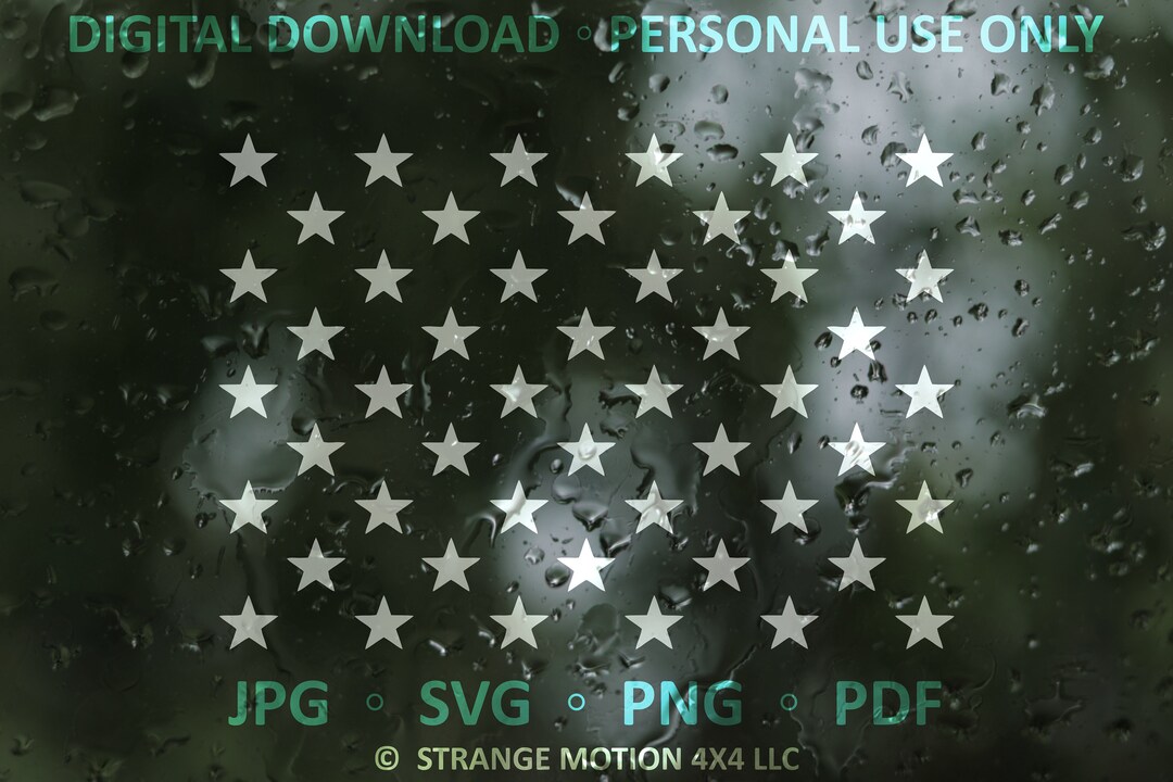 American Flag Star Union SVG File, Laser File, Laser Cut File, Svg ...