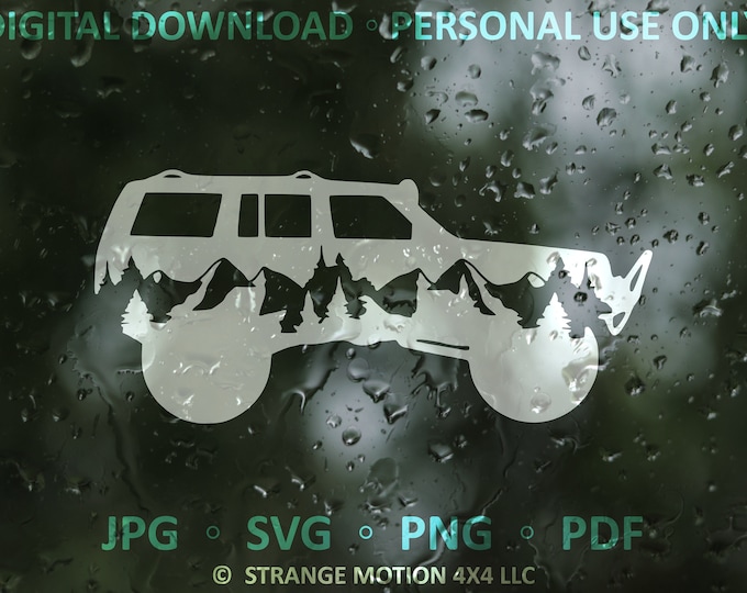 Mountain SVG Bundle for 4runner, Cut Files for Silhouette and Cricut ...