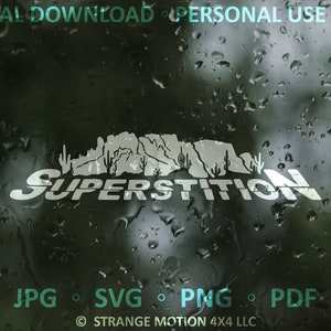 Superstition Mountain SVG File, Laser File, Laser Cut File, Svg, Desert ...