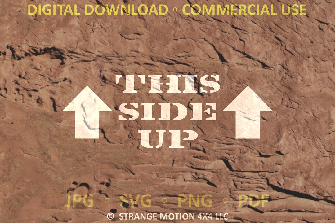 This Side up SVG Offroad Svg 4x4 Text Clipart Laser File - Etsy
