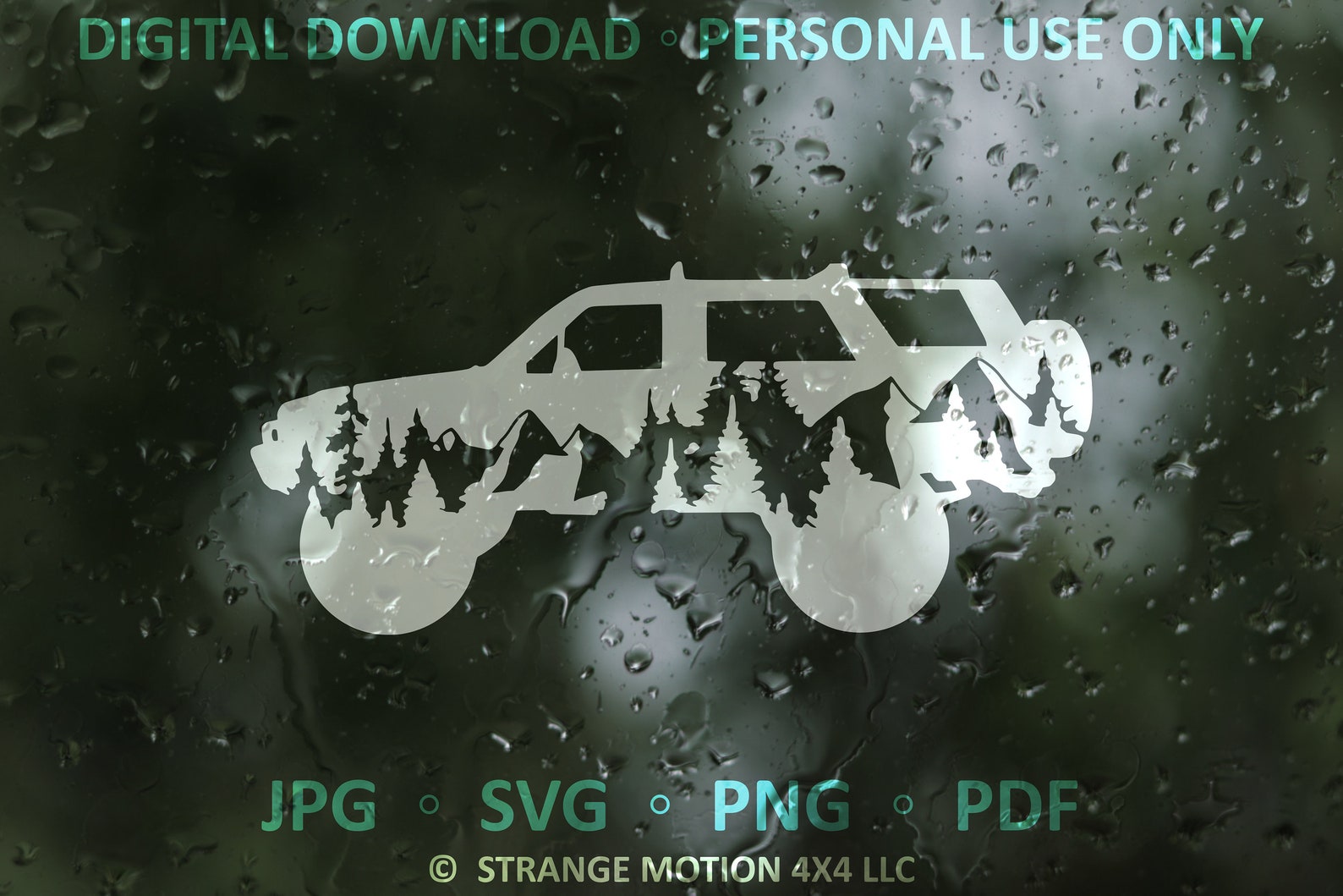 Mountain SVG for 4runner 1st Gen Travel Clip Art Cut File - Etsy