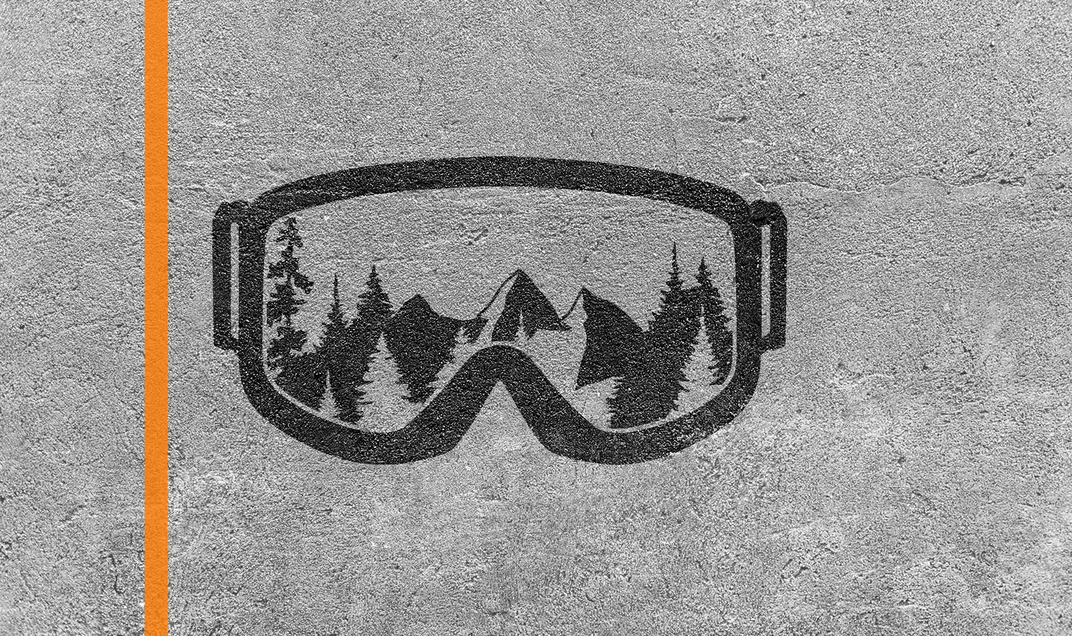 SVG File Mountain Snow Goggles Adventure Cut Files for - Etsy