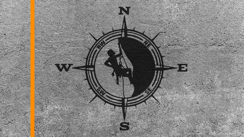 Rock Climbing Compass SVG File Rock Climber Vector Cut Files | Etsy