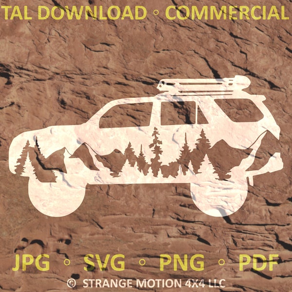 Toyota 4runner 5th Gen Svg - Etsy