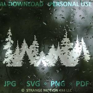 Trees SVG File, Colorado Svg, Mountain Svg, Lake Svg, Car Svg, Outdoor ...