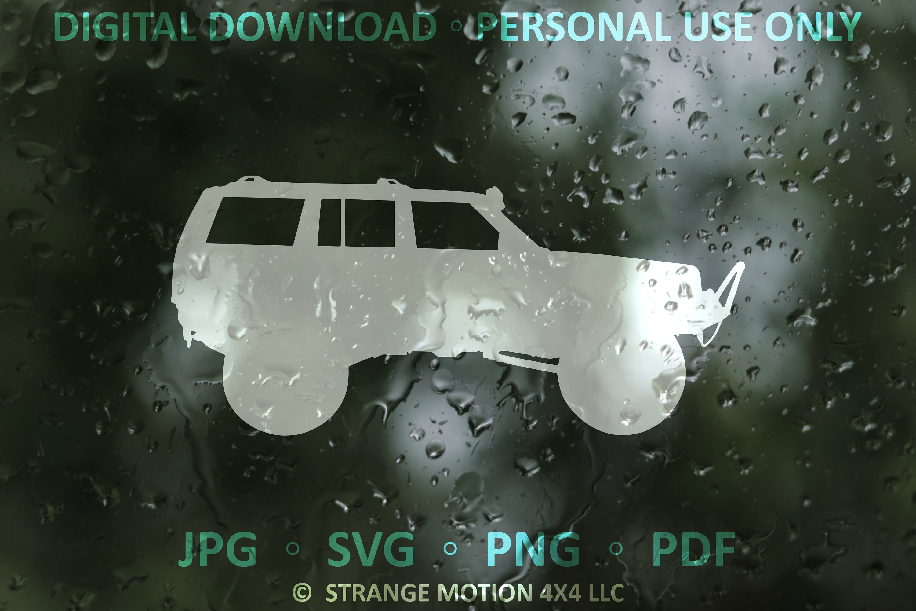 SVG File for Cherokee XJ, Laser File, Laser Cut File, Svg, Mountain SVG ...